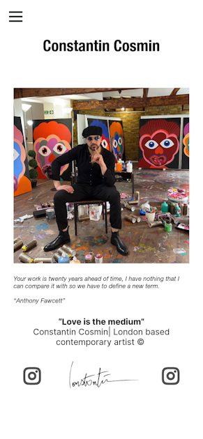 Constantin Cosmin | London Based Contemporary Artist